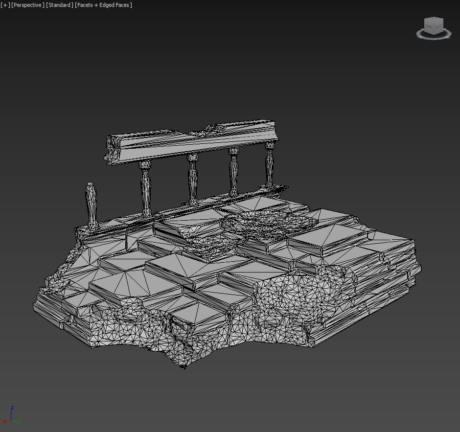 ArtStation - Low poly Ancient Roman Ruin Construction Pack 01 - White ...