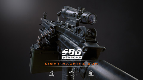 ArtStation - SBG Light Machine Gun | Game Assets