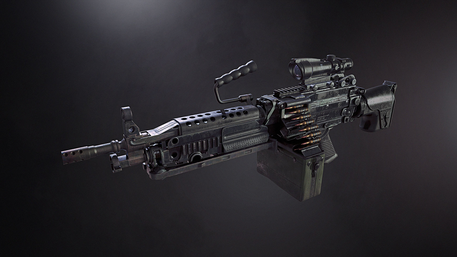 ArtStation - SBG Light Machine Gun | Game Assets