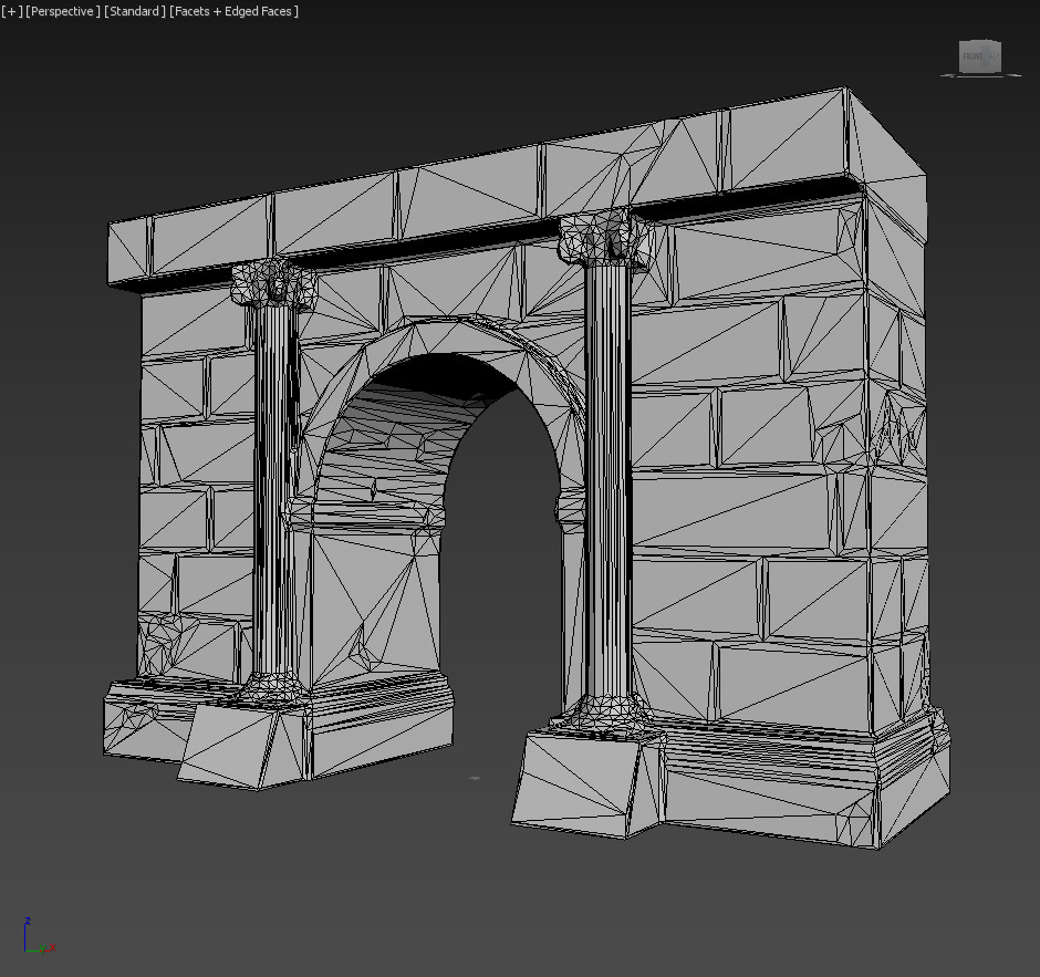 ArtStation - Low poly Ancient Roman Ruin Construction Pack 02 - Brown ...