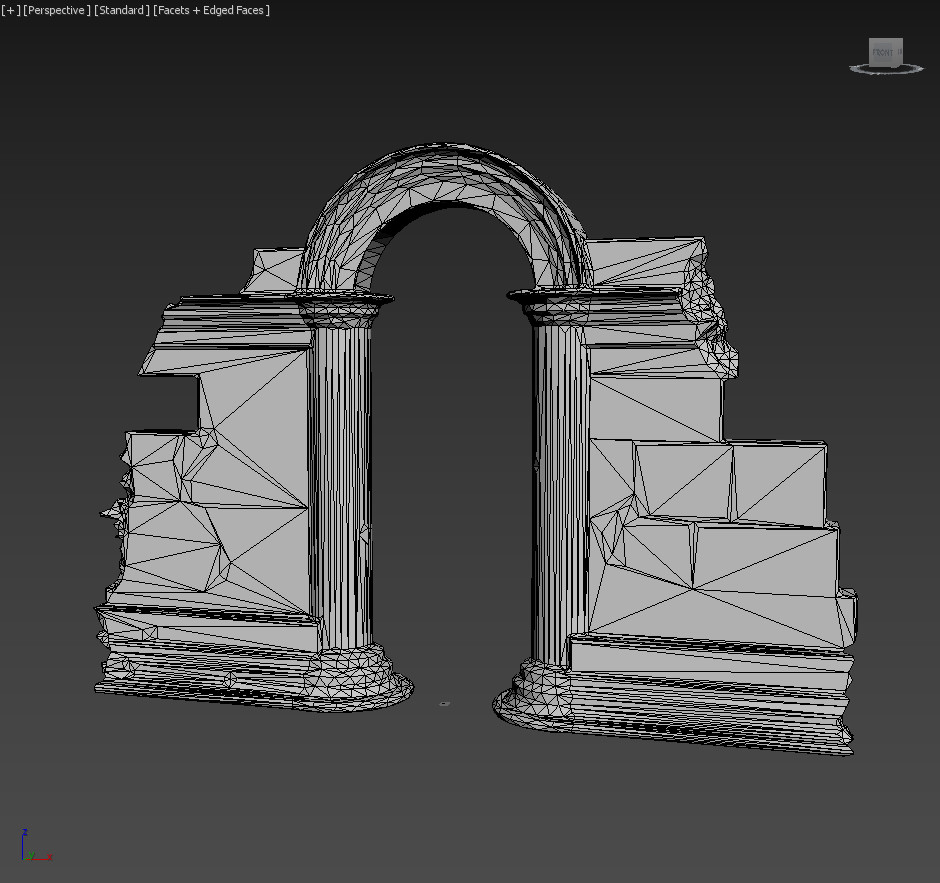 ArtStation - Low poly Ancient Roman Ruin Construction Pack 02 - Brown ...