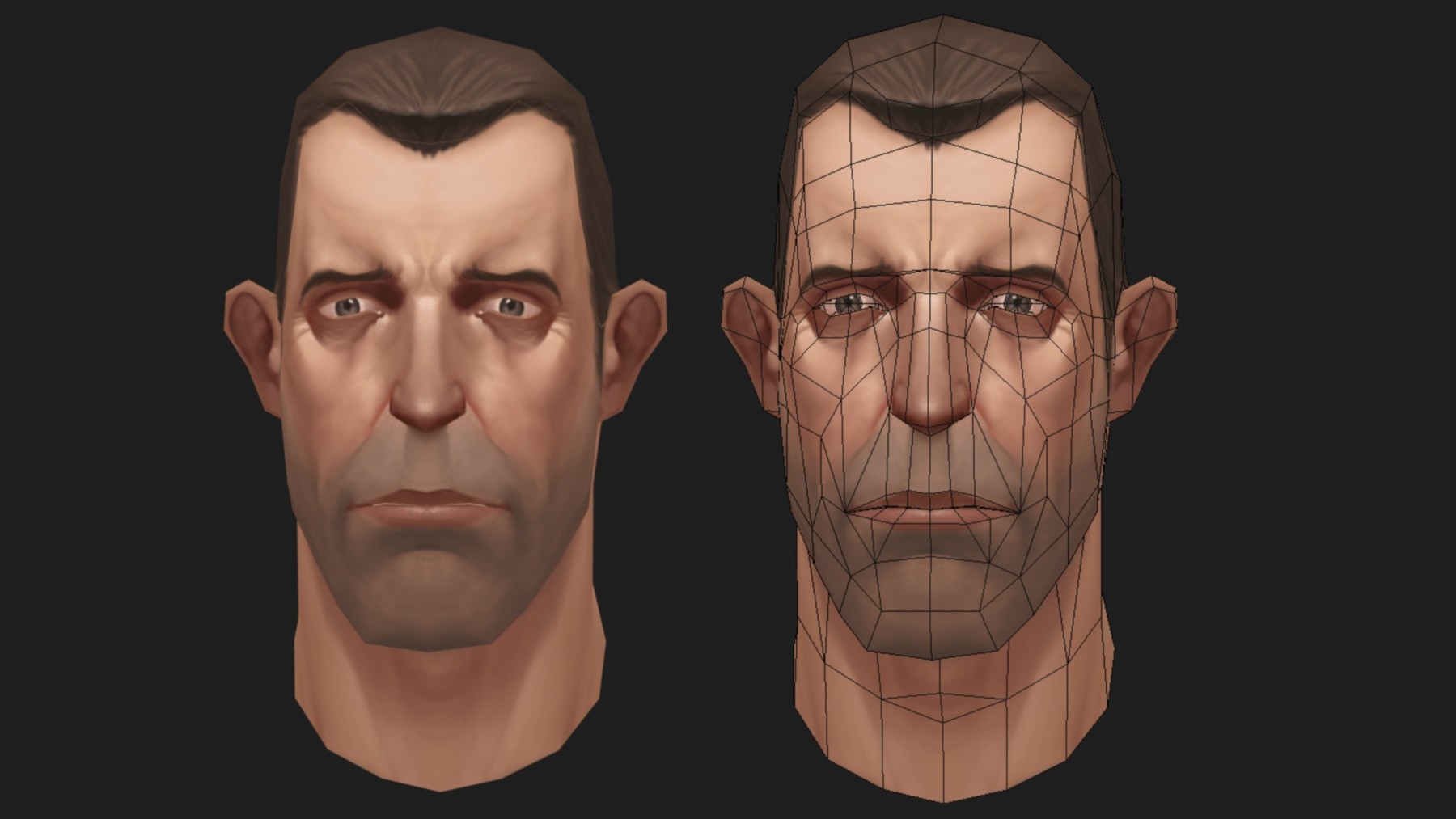 ArtStation - Low poly heads+textures 2 | Game Assets