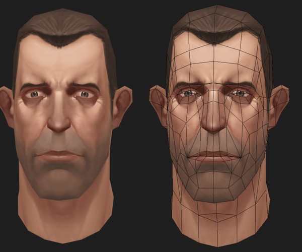 ArtStation - Low poly heads+textures 2 | Game Assets