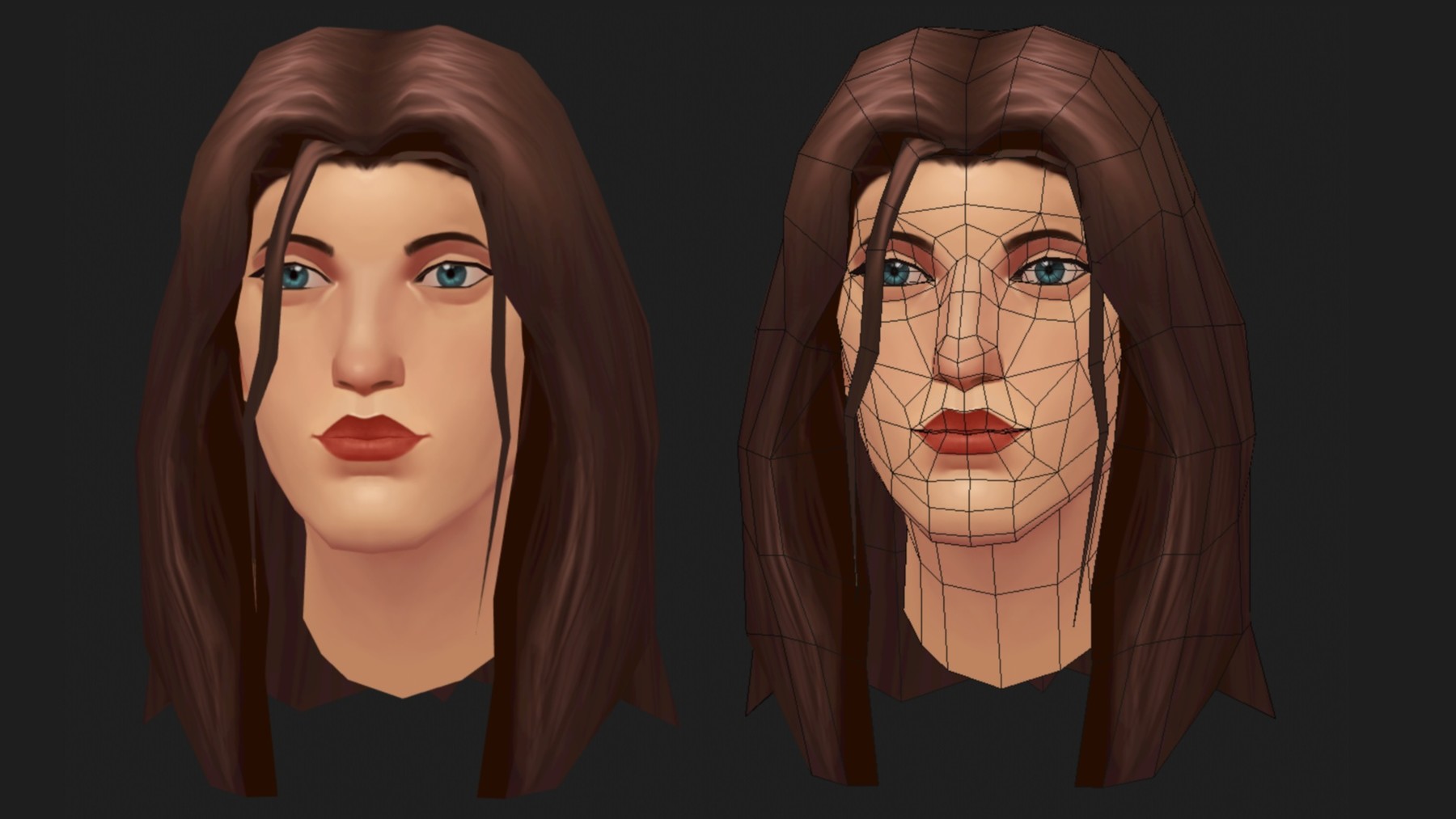 ArtStation - Low poly heads+textures 2 | Game Assets