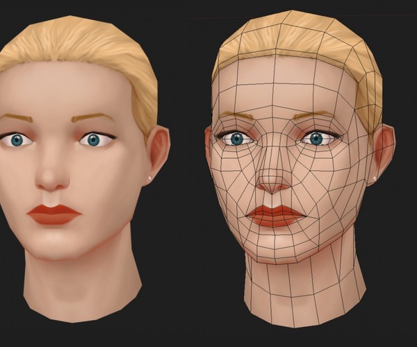 ArtStation - Low poly heads+textures 2 | Game Assets