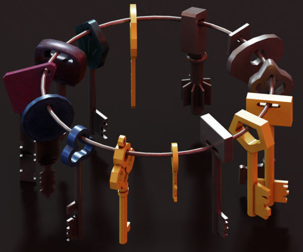 ArtStation - Keys - Low Poly Package | Resources