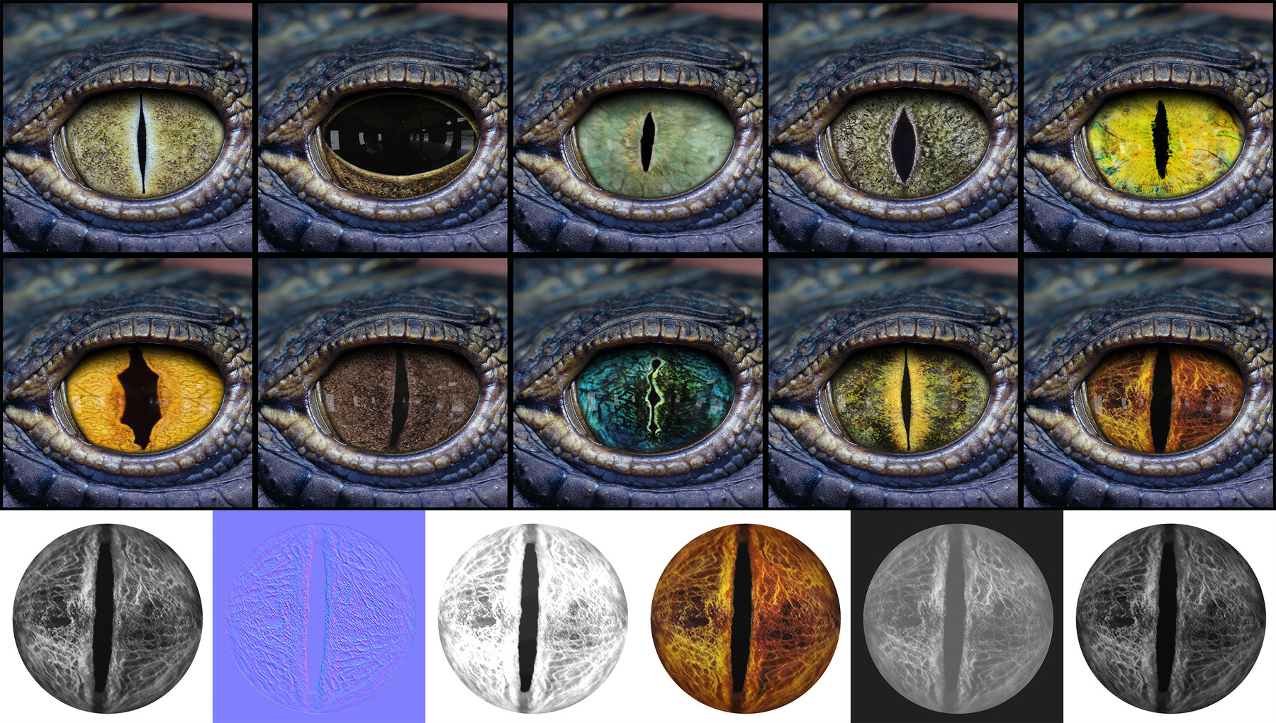 ArtStation - Creature Eye Textures - Vol 02 | Resources