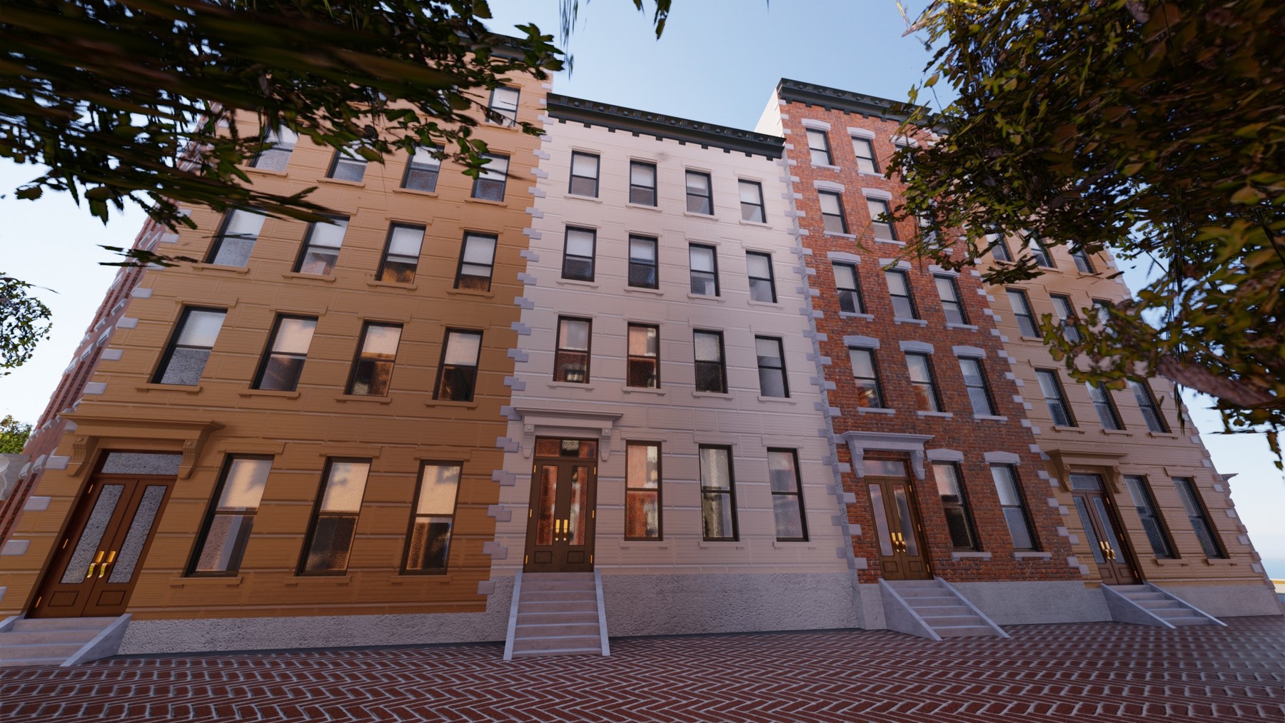 ArtStation - Row Townhouses New York style | Resources