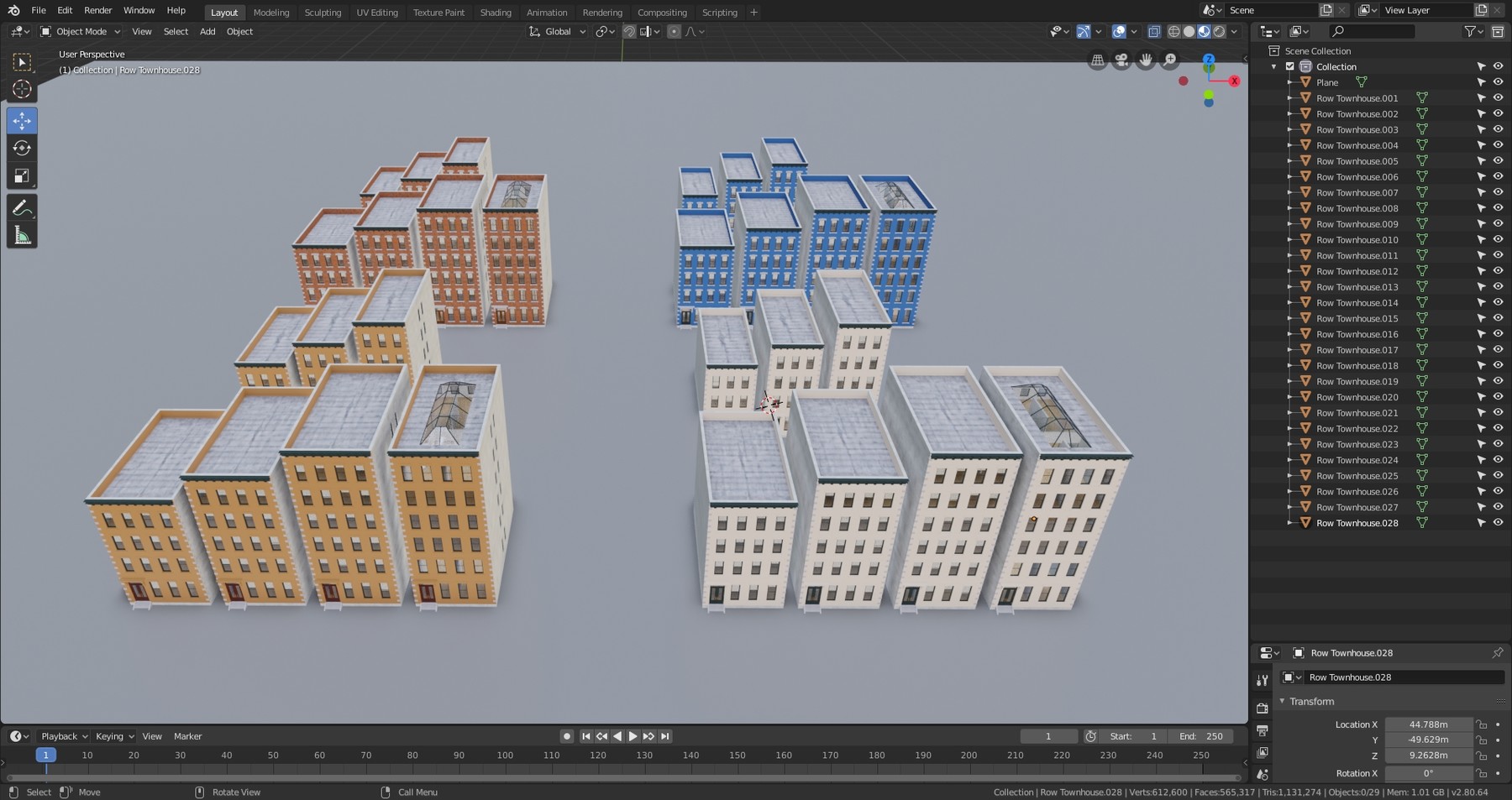 ArtStation - Row Townhouses New York style | Resources
