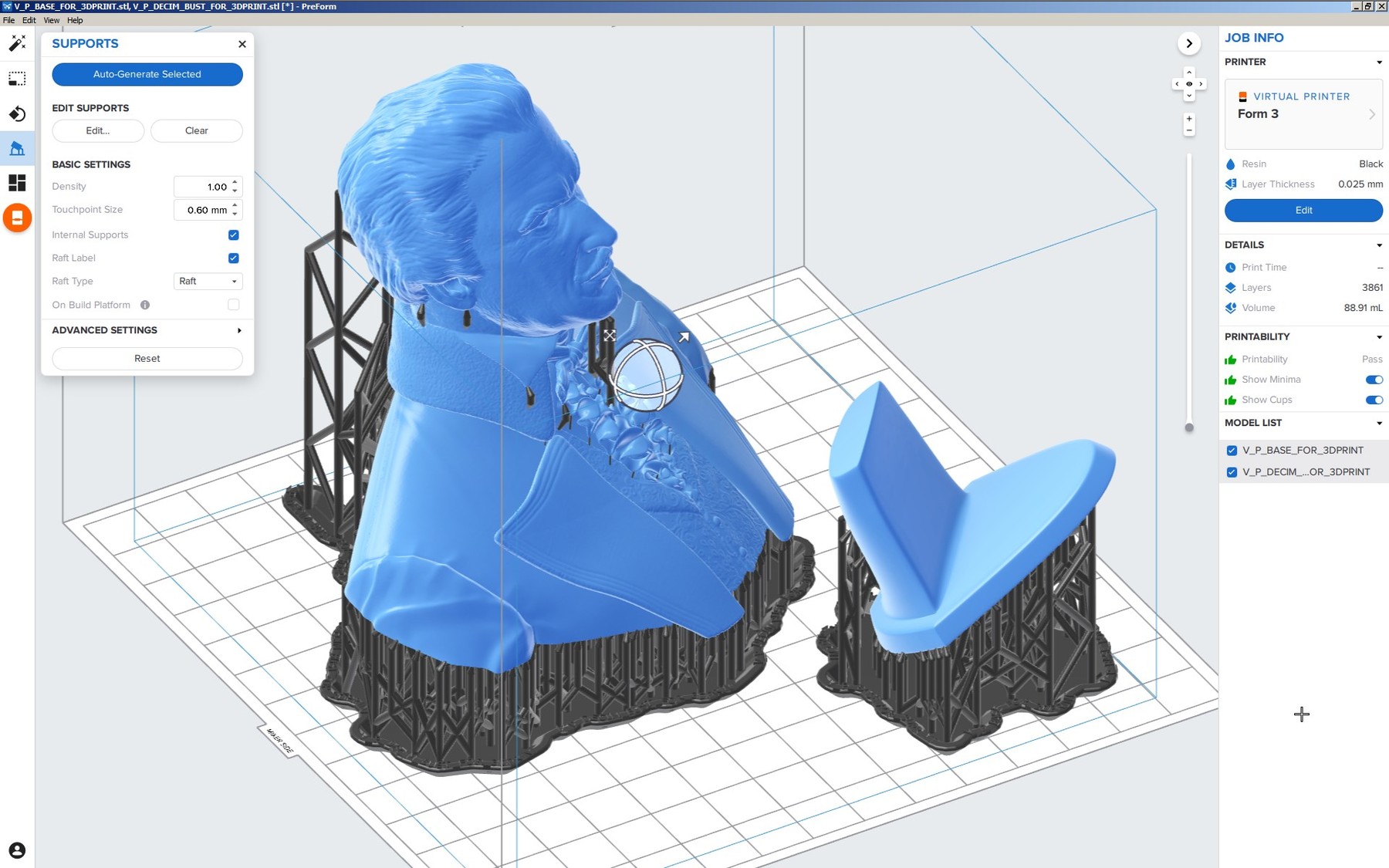 ArtStation - Vincent Price Bust 3D Print Ready - .ZPR, .OBJ, .STL files ...