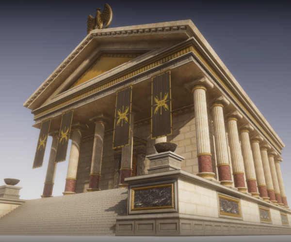 ArtStation - Roman Temple | Game Assets