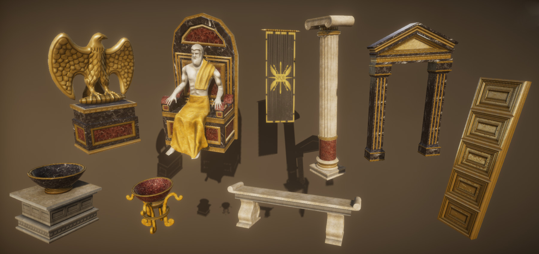 ArtStation - Roman Temple | Game Assets