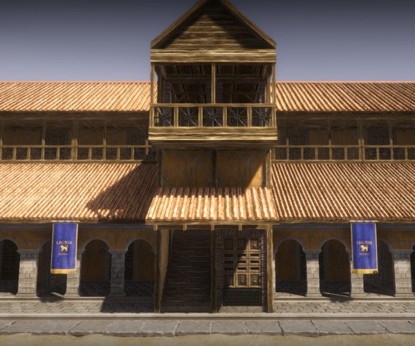 ArtStation - Roman Barrack Building | Game Assets