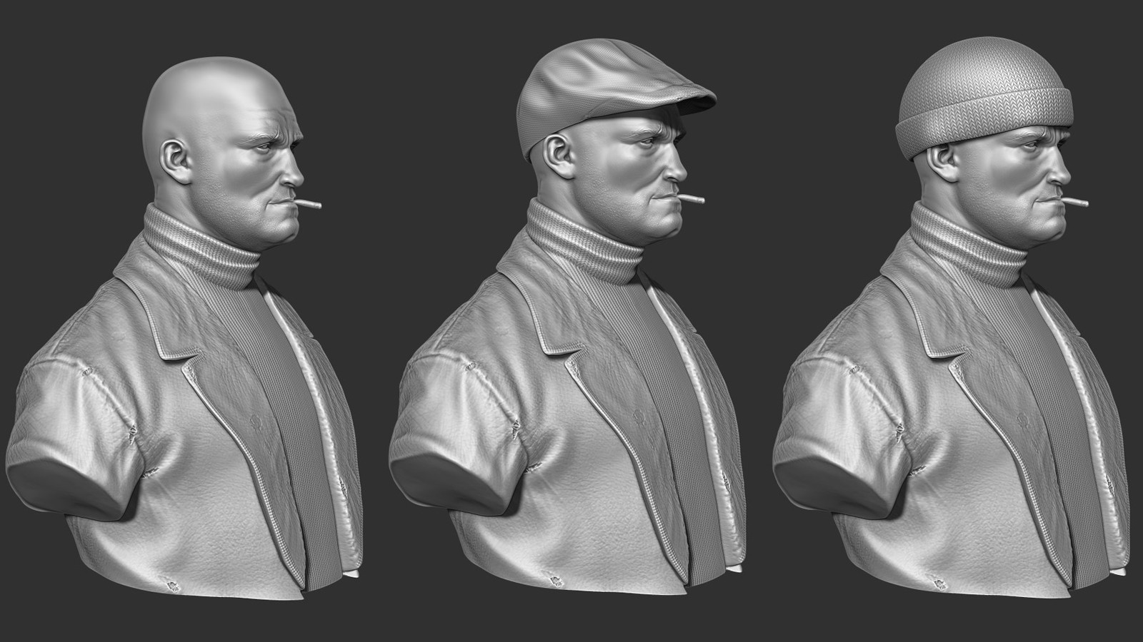 ArtStation - Boxer Bust 3D Print Ready - .ZPR, .OBJ, .STL files | Resources