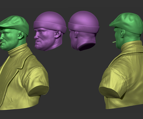 ArtStation - Boxer Bust 3D Print Ready - .ZPR, .OBJ, .STL files | Resources