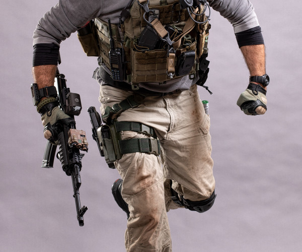 ArtStation - POSE REFERENCE PACK - URBAN WARRIOR / MERCENARY #01 ...