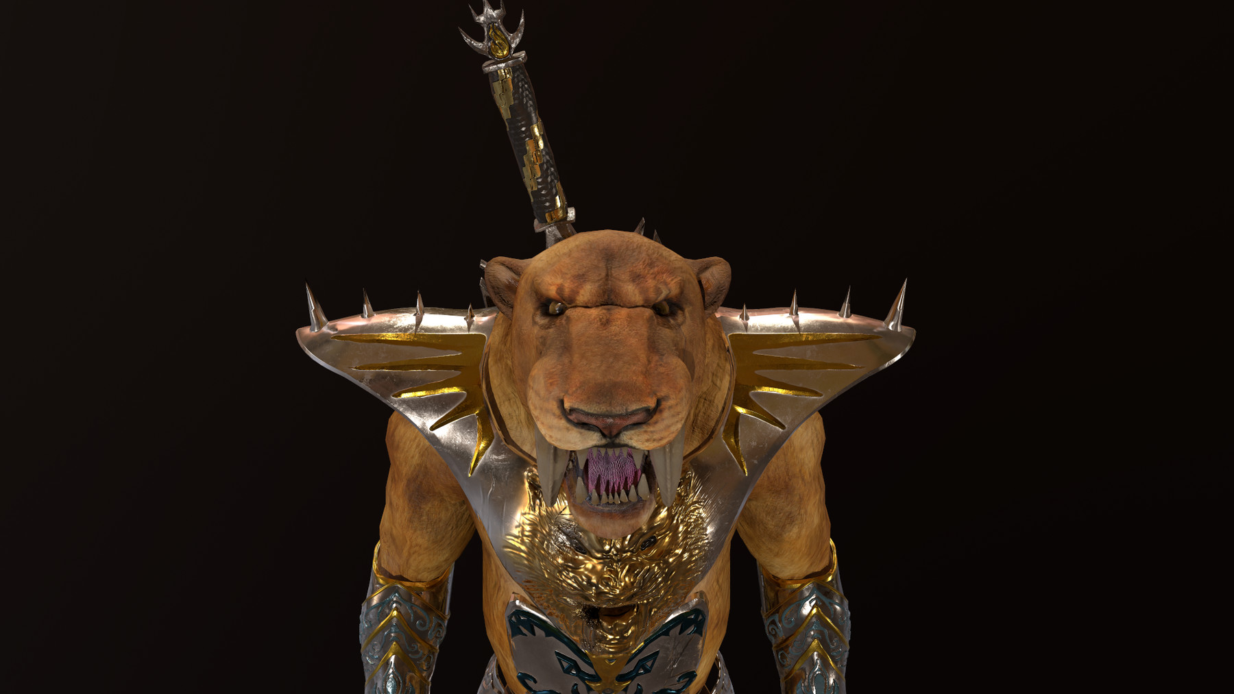 ArtStation - Battle Tiger | Game Assets
