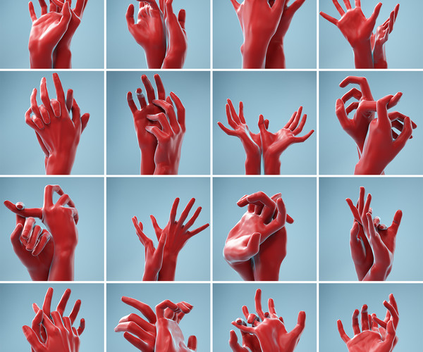 ArtStation - 11 Interacting Hands | Resources