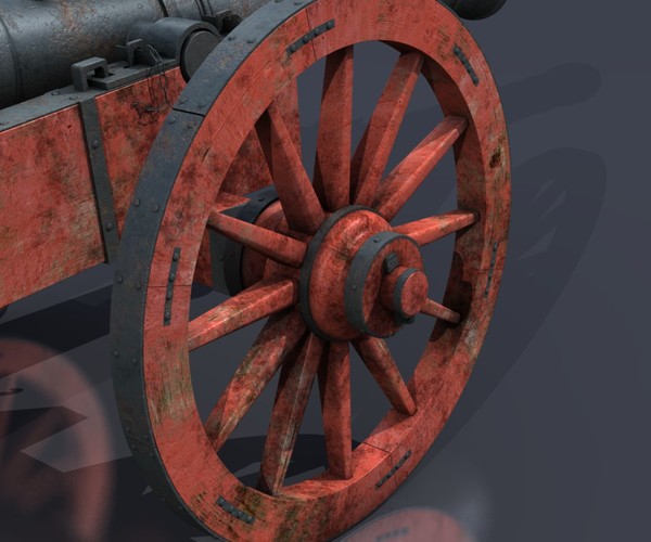 ArtStation - XVIII Century field cannon | Game Assets