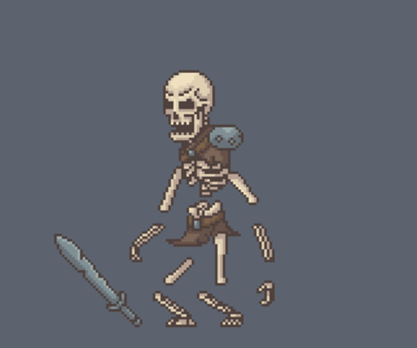 ArtStation - Game asset: 2D Animated fantasy skeletons | Game Assets