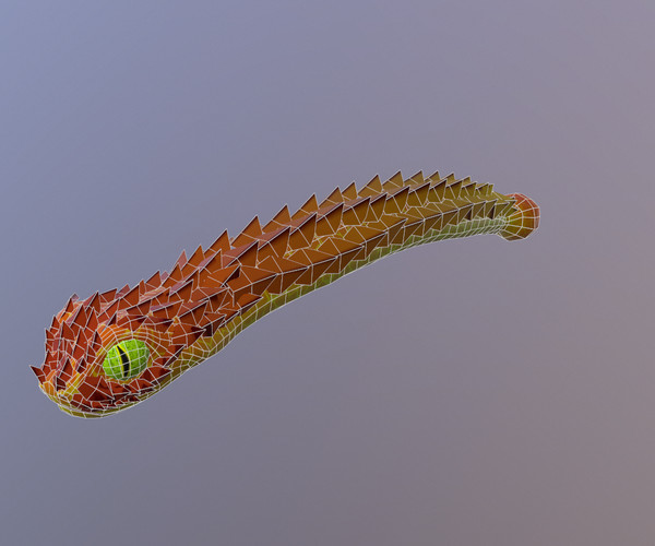 ArtStation - Low poly snake (with animations) | Game Assets