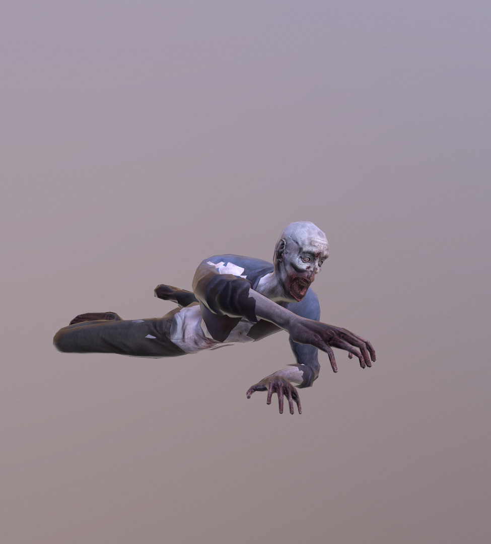 ArtStation - Low poly zombie with animations | Resources