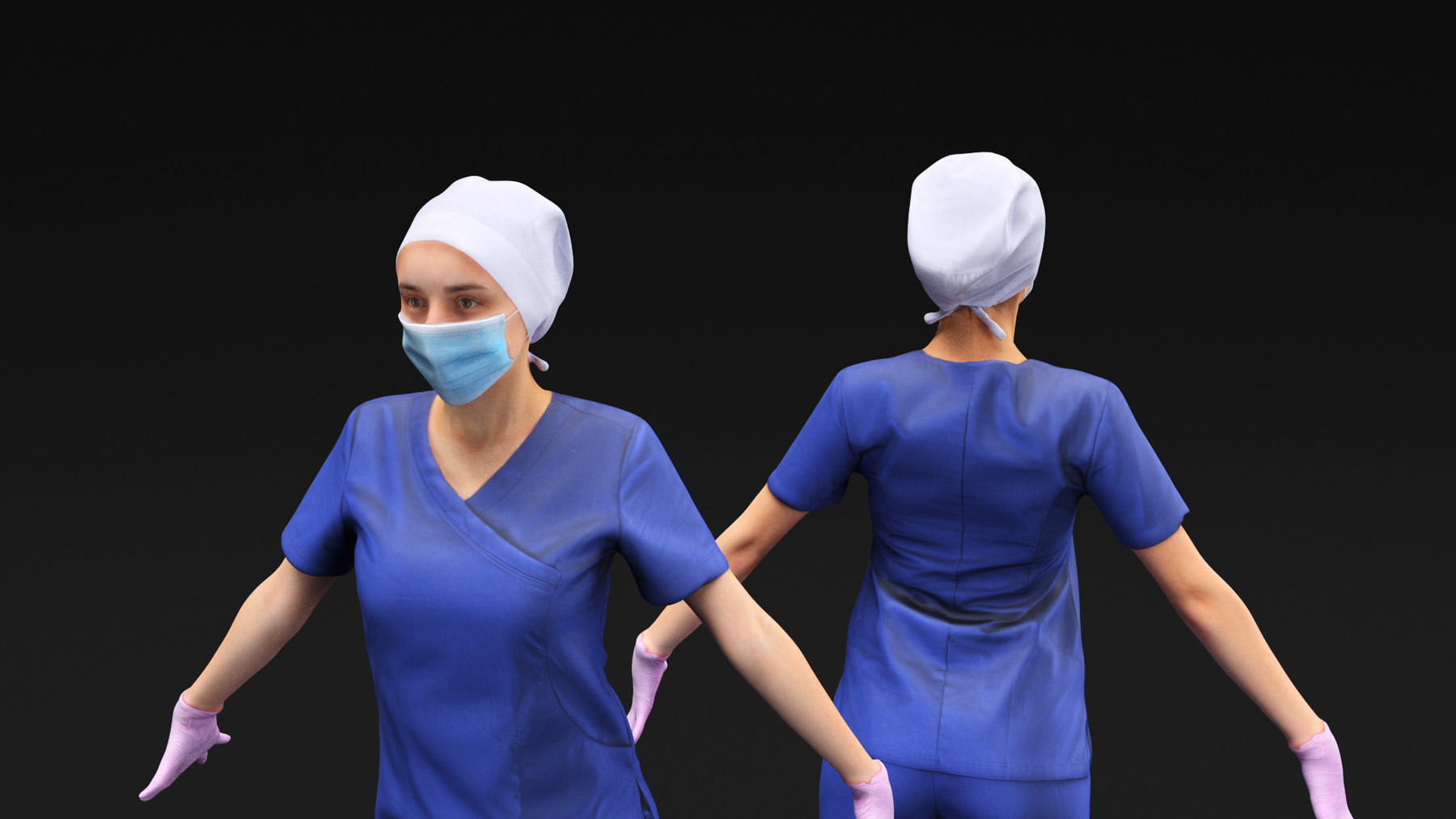 ArtStation - Female nurse 21 | Game Assets