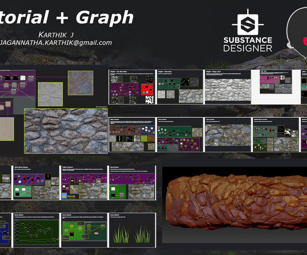 ArtStation - Stone Wall Tutorial [Substance Designer] [Asset] | Resources