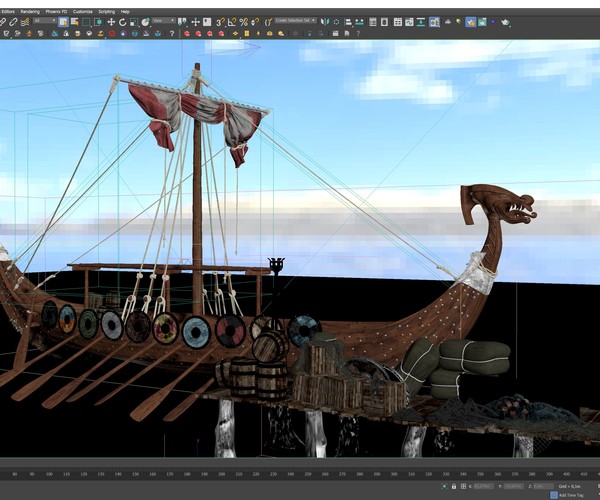 ArtStation - TKs Viking Longboat | Game Assets