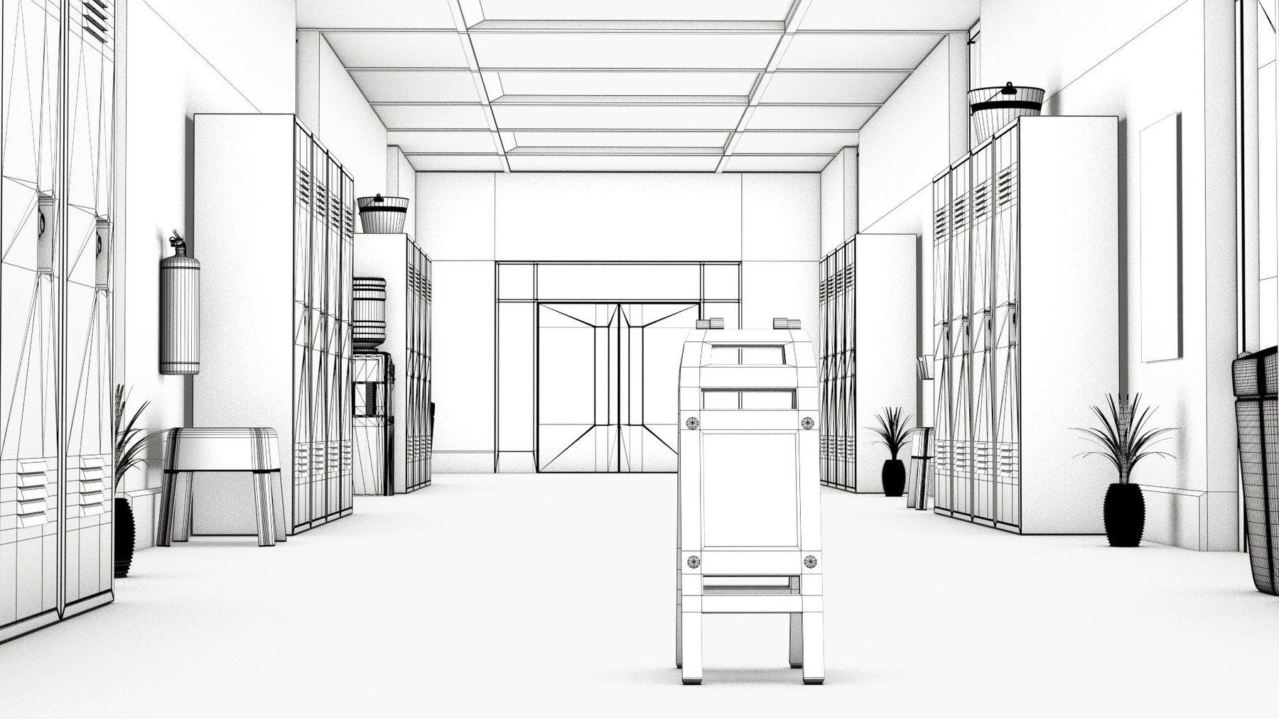 ArtStation - School Corridor | Resources