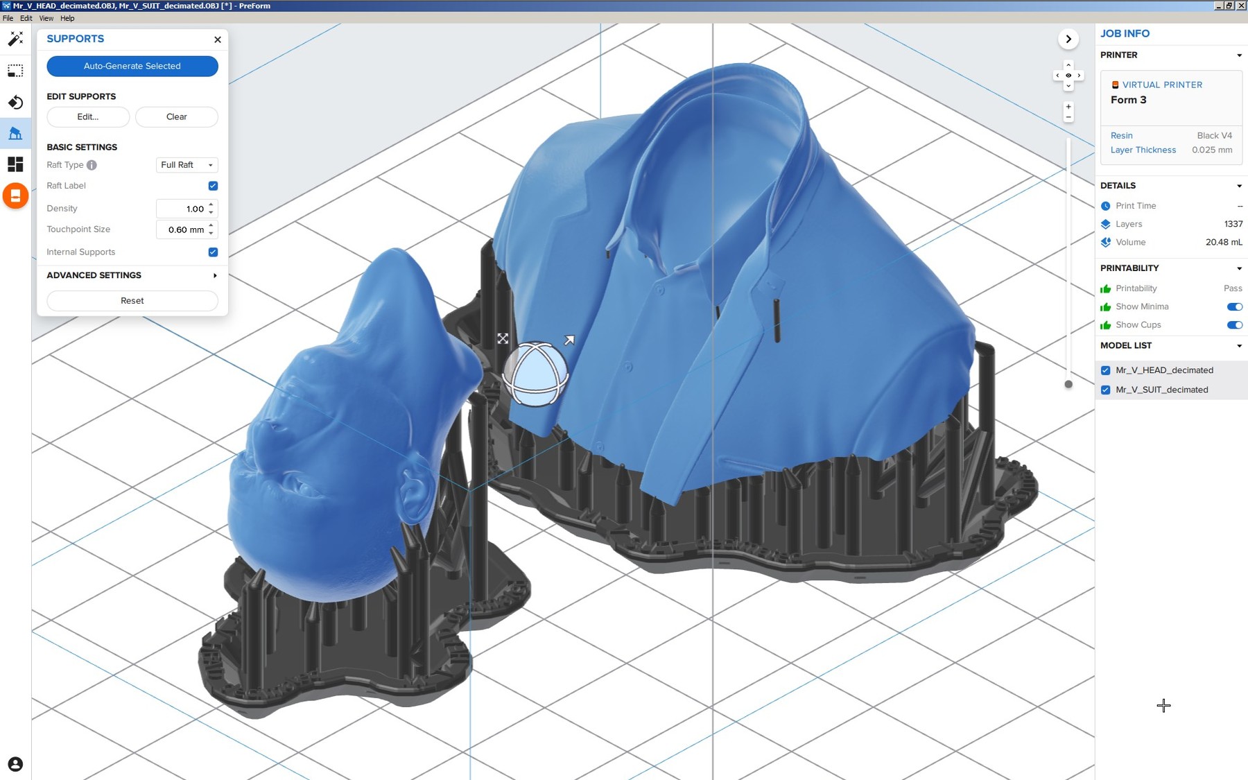 ArtStation - Mr V Bust 3D Print Ready - .ZPR, .OBJ, .STL files | Resources