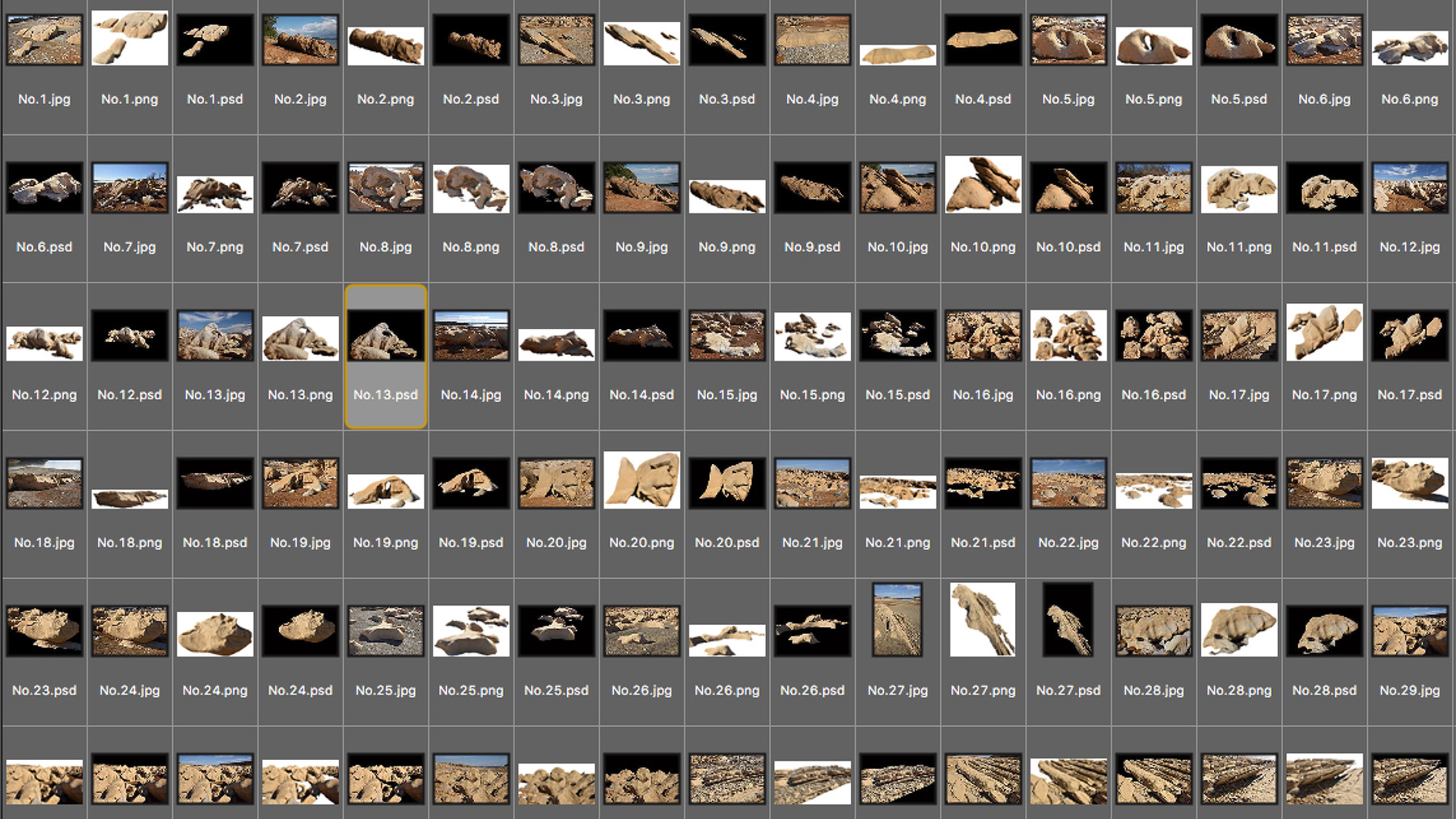 ArtStation - Ancient Boulder Cutouts | Resources
