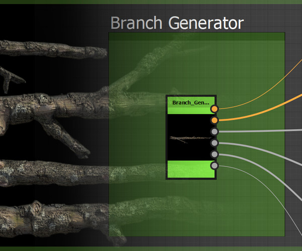 ArtStation - Procedural Branch Generator | Game Assets