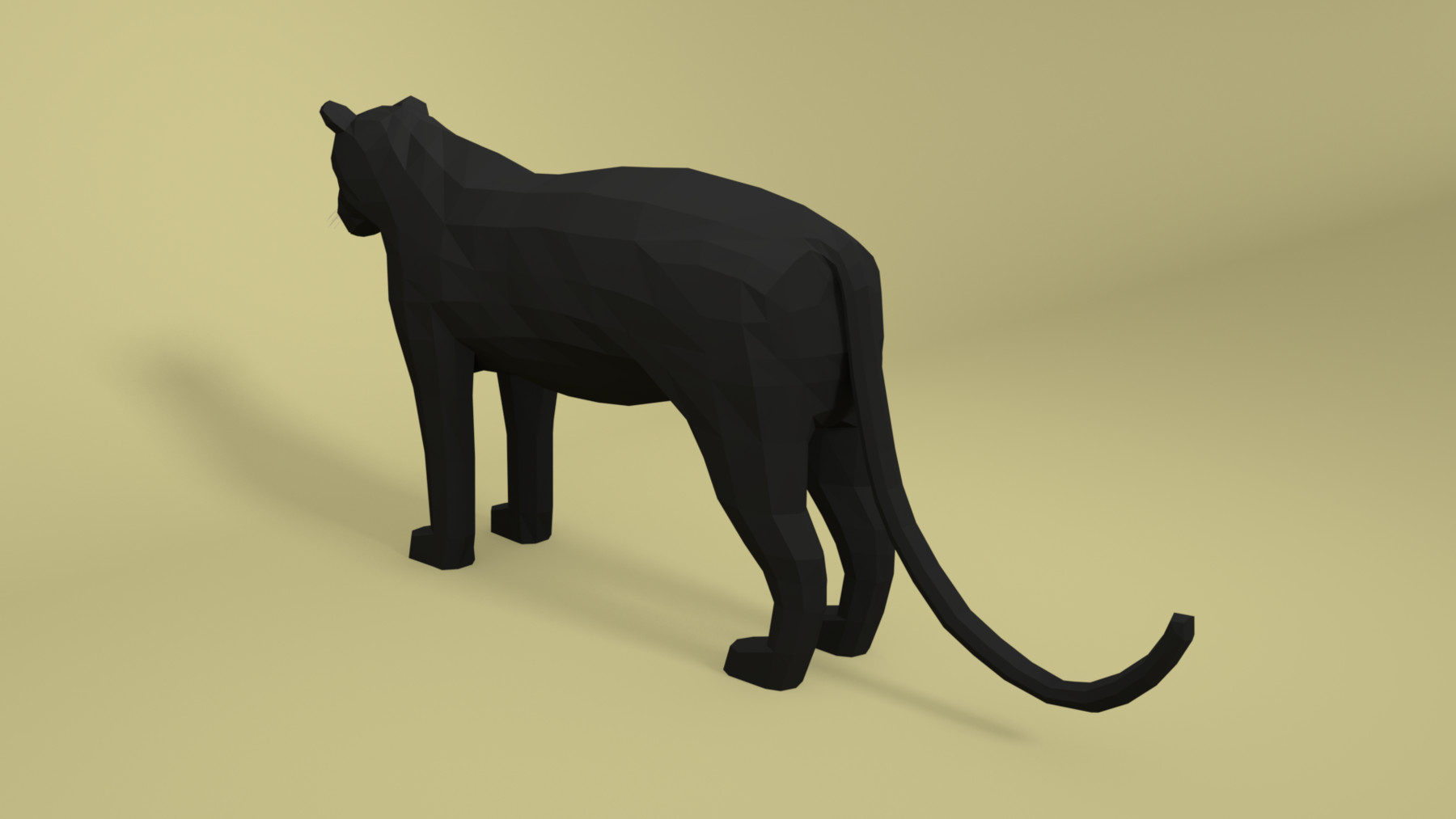 ArtStation - Low Poly Cartoon Black Panther | Resources