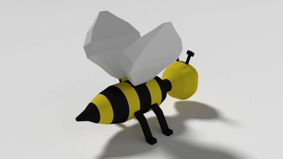 ArtStation - Low Poly Cartoon Bee Toy | Resources