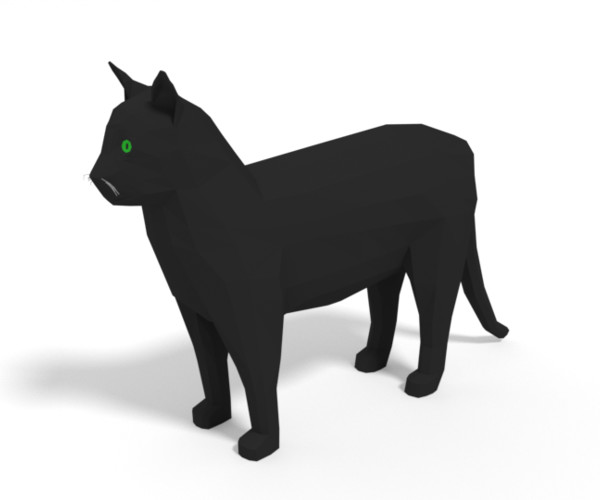 ArtStation - Low Poly Cartoon Cat | Resources
