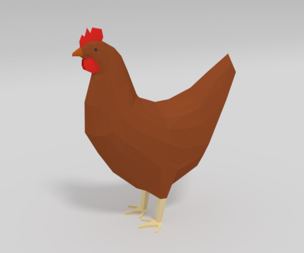 ArtStation - Low Poly Cartoon Chicken | Resources