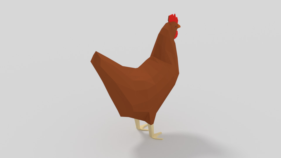 ArtStation - Low Poly Cartoon Chicken | Resources