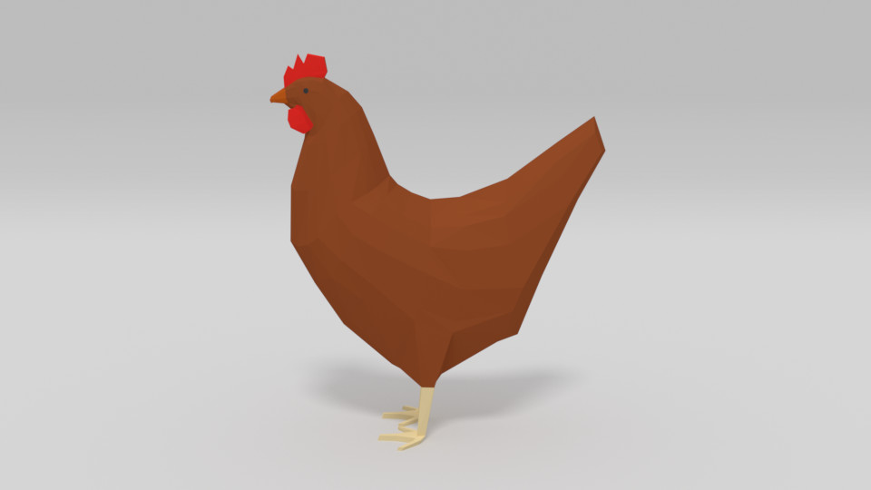 ArtStation - Low Poly Cartoon Chicken | Resources