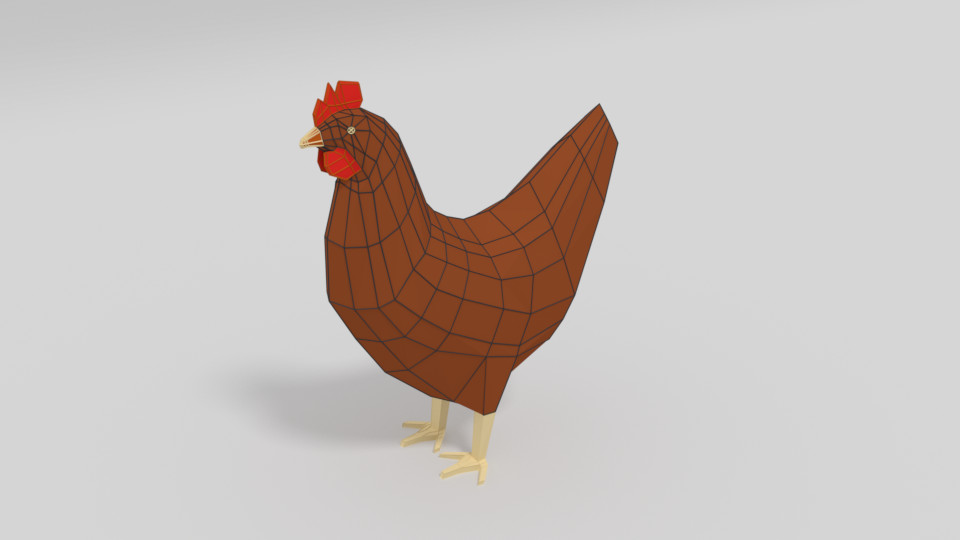 ArtStation - Low Poly Cartoon Chicken | Resources