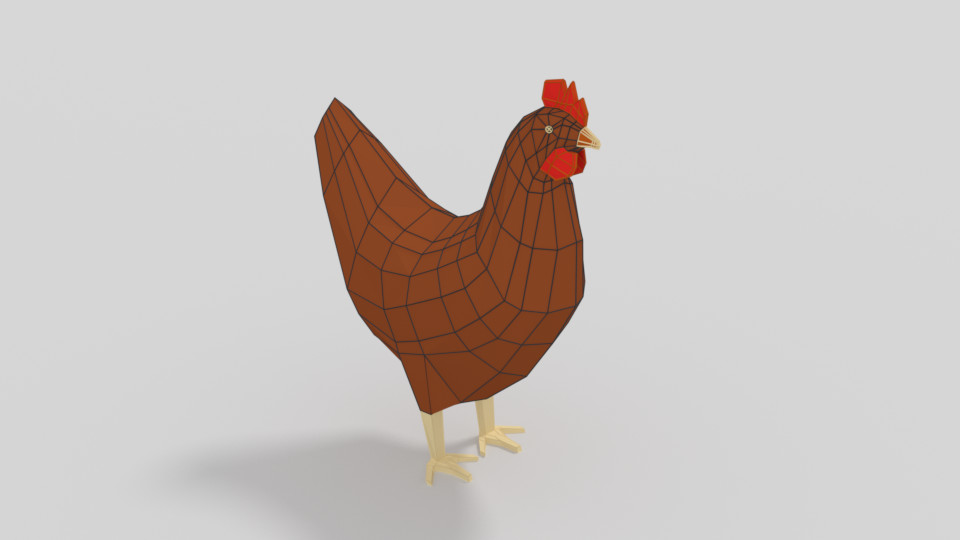 ArtStation - Low Poly Cartoon Chicken | Resources