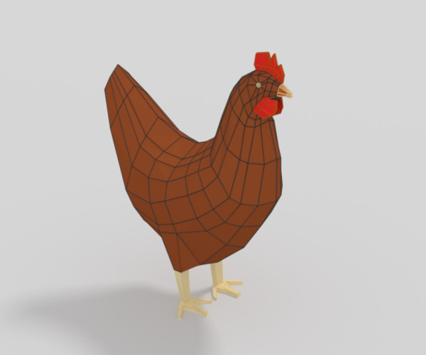 ArtStation - Low Poly Cartoon Chicken | Resources