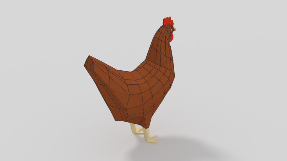ArtStation - Low Poly Cartoon Chicken | Resources