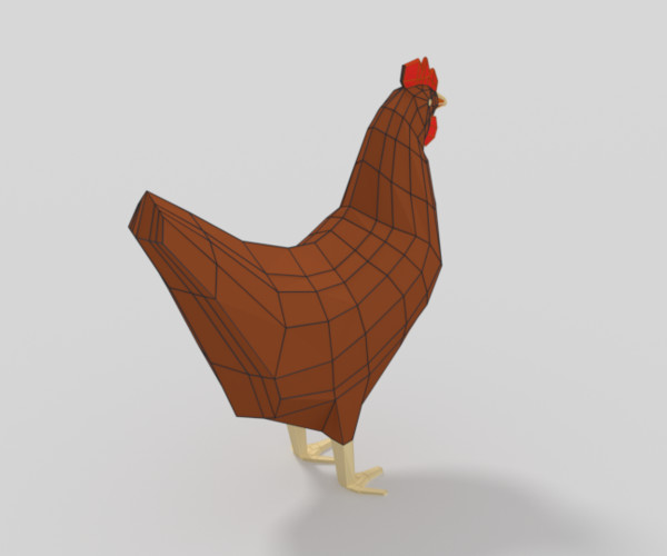 ArtStation - Low Poly Cartoon Chicken | Resources