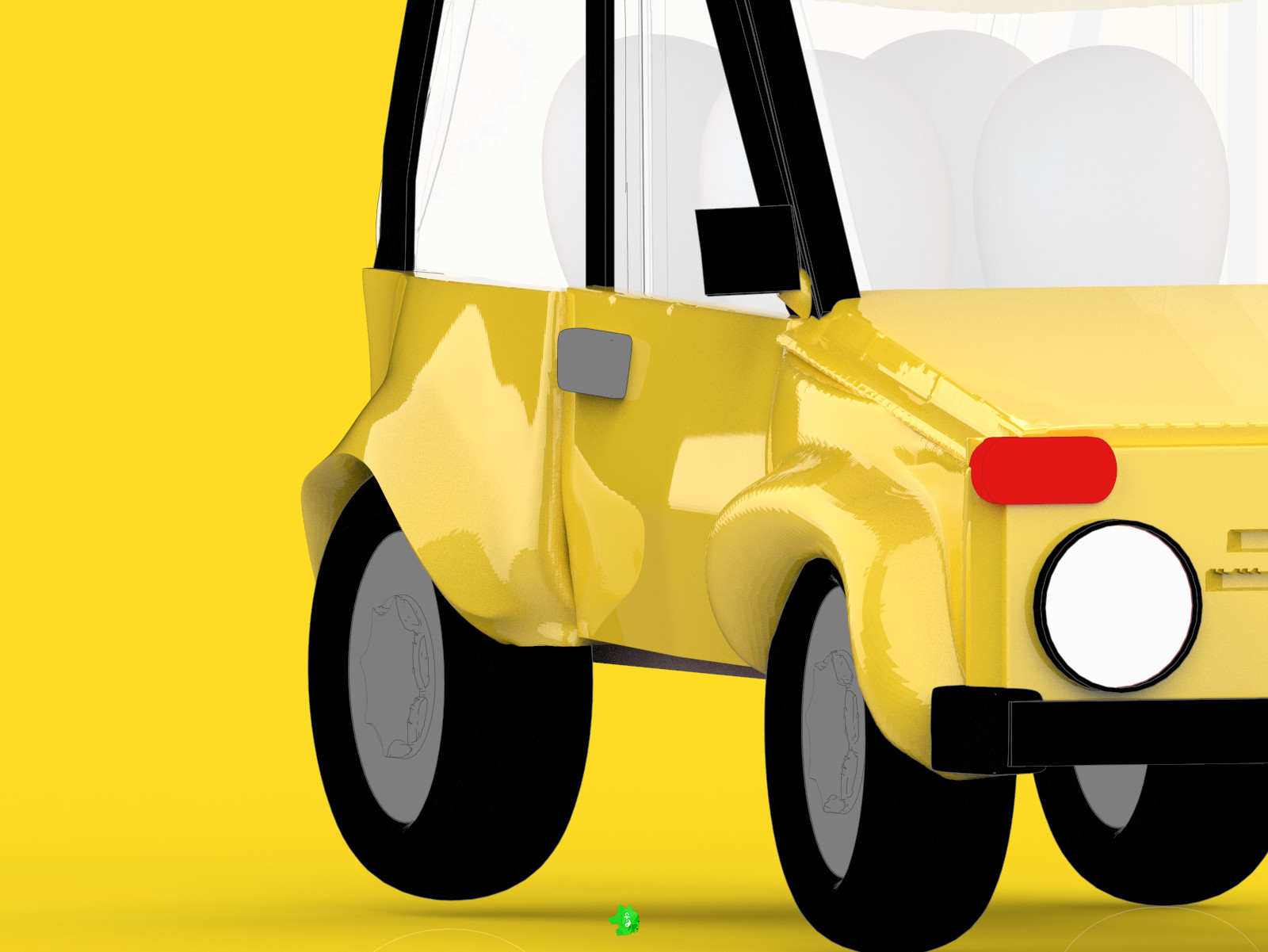 ArtStation - Yellow Car Model | Resources