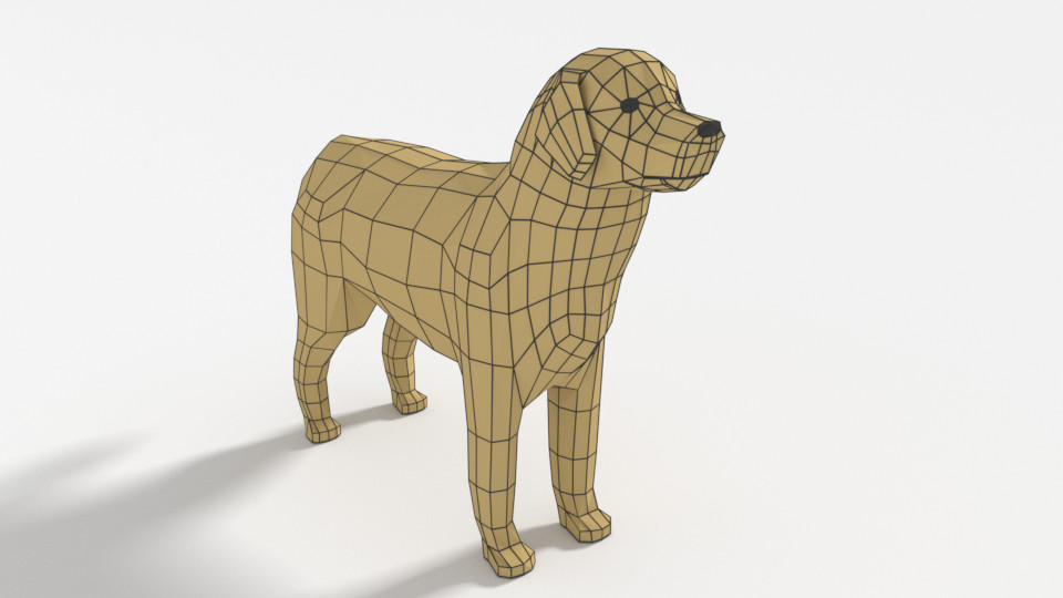 ArtStation - Low Poly Cartoon Labrador | Resources
