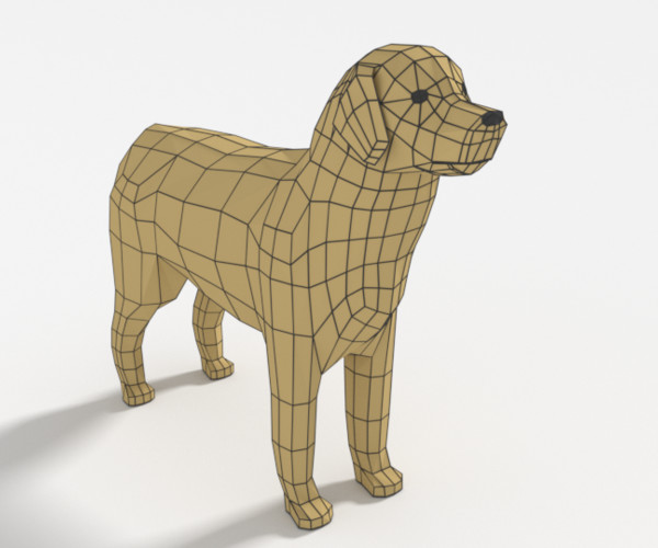 ArtStation - Low Poly Cartoon Labrador | Resources