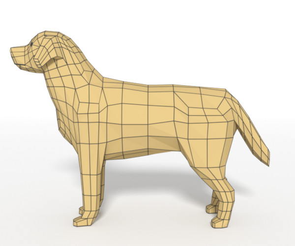 ArtStation - Low Poly Cartoon Labrador | Resources