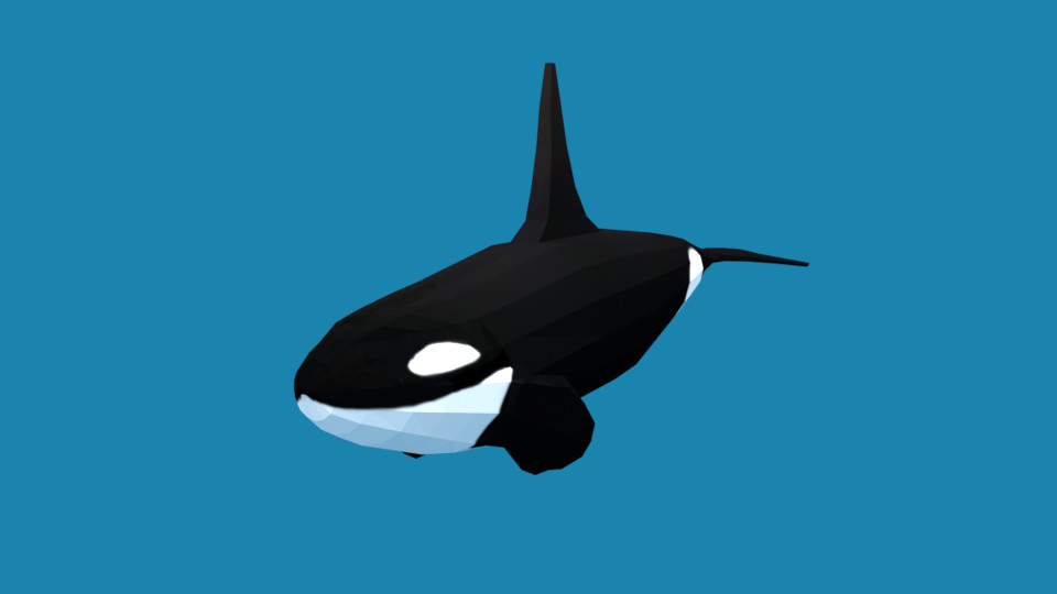 ArtStation - Low Poly Cartoon Orca Killer Whale | Resources