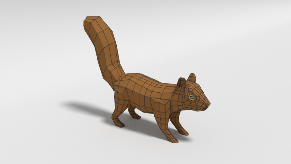 ArtStation - Low Poly Cartoon Squirrel | Resources